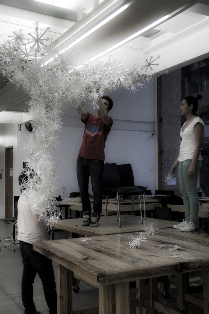 Parametric system to create an heterogeneous space by Alejandro Bonilla ...