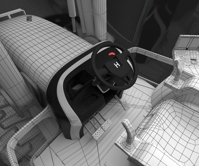 Backhoe Loader Interior Design by arif madanoglu at Coroflot.com