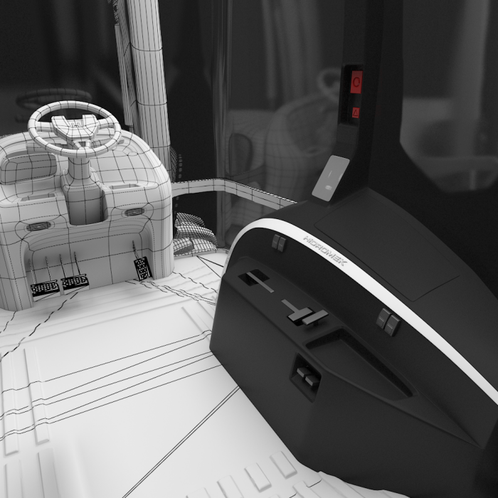 Backhoe Loader Interior Design by arif madanoglu at Coroflot.com