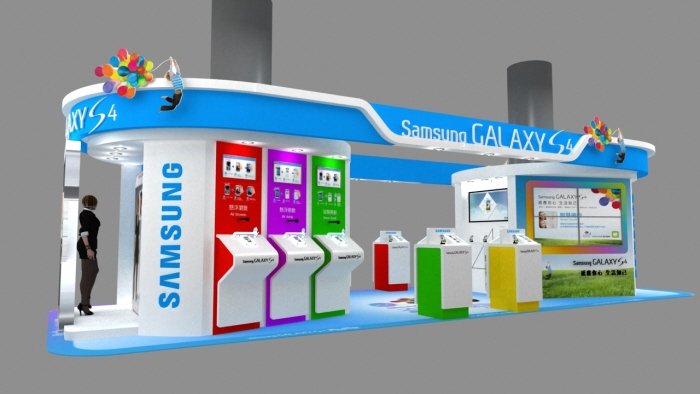 2013 SAMSUNG S4 BOOTH DESIGN TAIWAN by stanley huang at Coroflot.com