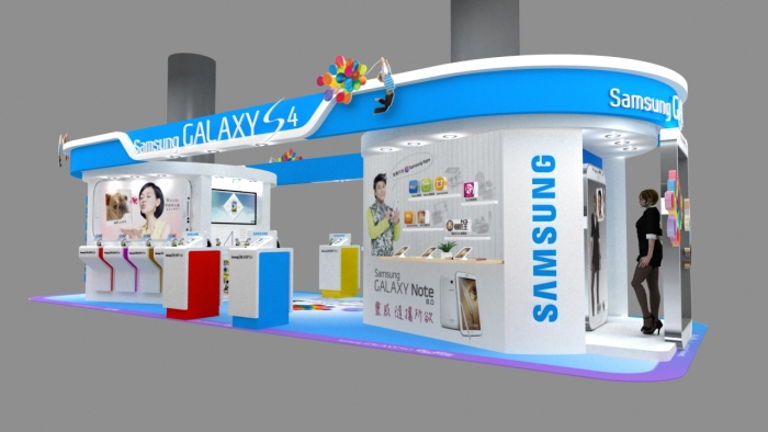 2013 SAMSUNG S4 BOOTH DESIGN TAIWAN by stanley huang at Coroflot.com
