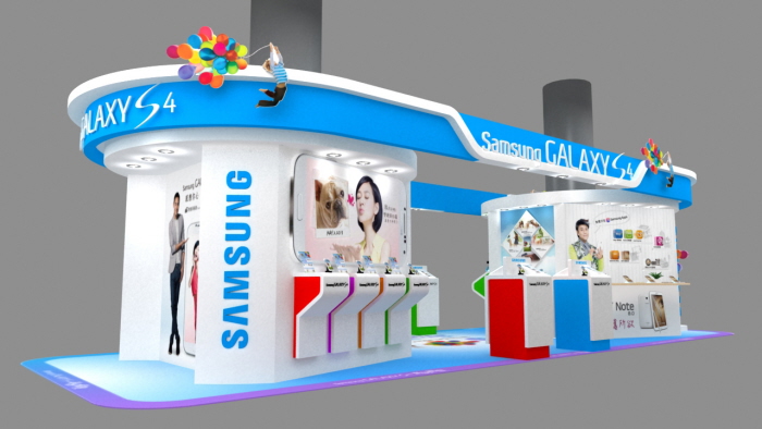 2013 SAMSUNG S4 BOOTH DESIGN TAIWAN by stanley huang at Coroflot.com