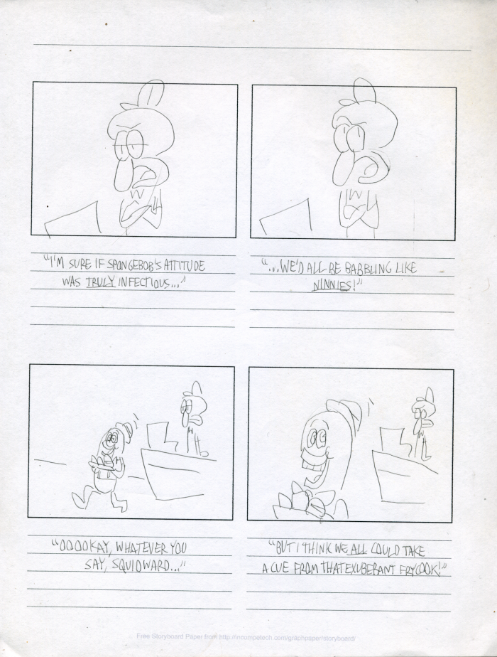 Storyboard 1 - SpongeBob SquarePants in "Happy Juice" by Ian and Tavish ...