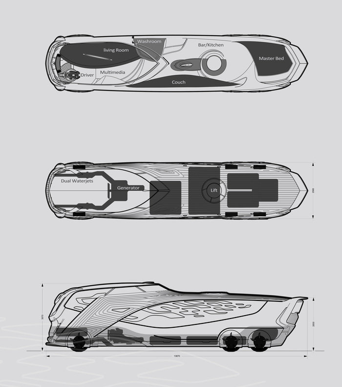 An upload by iMAN Maghsoudi on Coroflot: to the project Geothys Land-Yacht