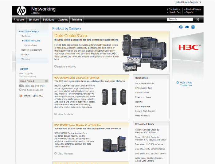3Com-HP web copy by Geoffrey Kula at Coroflot.com
