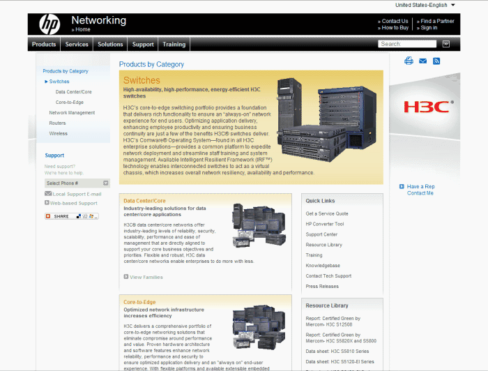 3Com-HP web copy by Geoffrey Kula at Coroflot.com