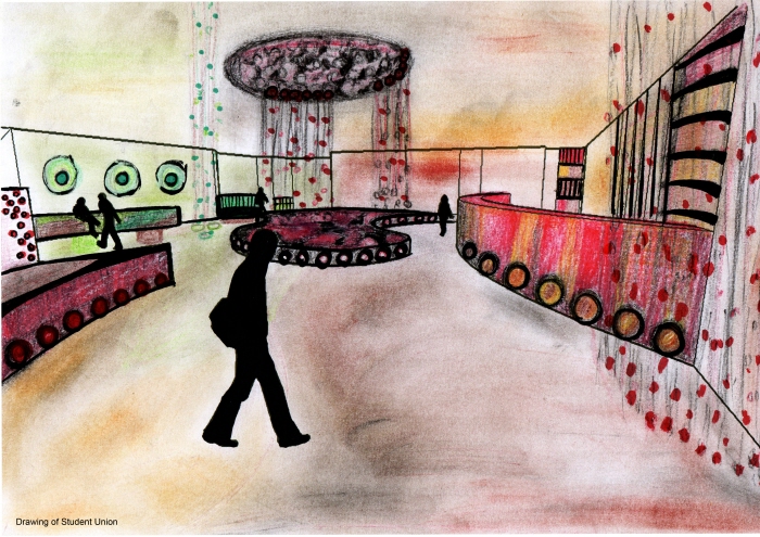 SU Student Union interior design by Malisa Vaseghi at Coroflot.com