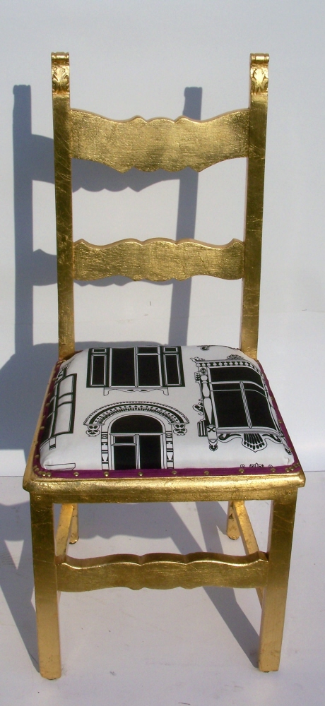 gold leaf chairs by MARIKA SANTONI at Coroflot.com