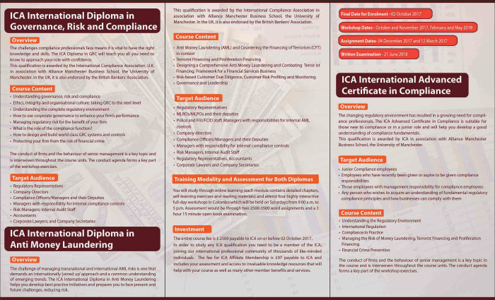 ICA brochure designs by Kaushalya Ekanayake at Coroflot.com