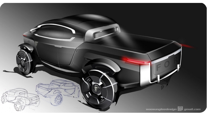 An upload by woosung lee on Coroflot: to the project Ford pickup truck