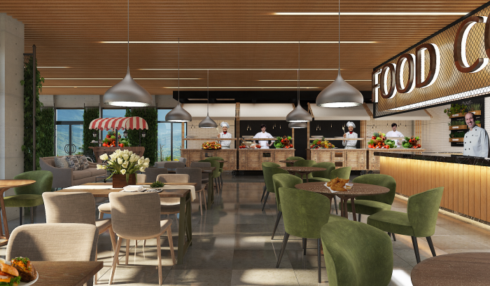 Food court design by Chrismas Ardianto at Coroflot.com