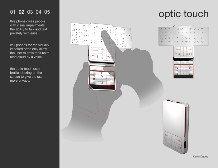 An upload by Kevin Dacey on Coroflot: to the project Optic Touch