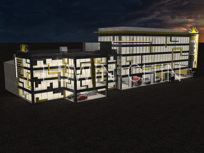 SKS Office Building Exterior Design by Edwin Chin at Coroflot.com