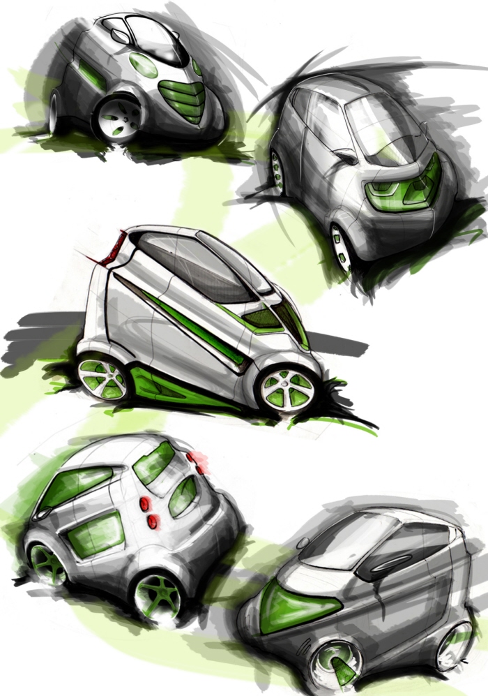 (SEV) Single-seated Electric Vehicle by Harry Henriksen at Coroflot.com