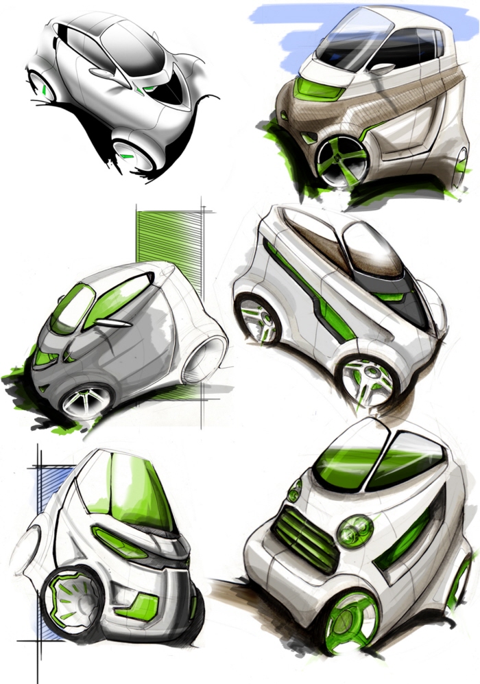 (SEV) Single-seated Electric Vehicle by Harry Henriksen at Coroflot.com