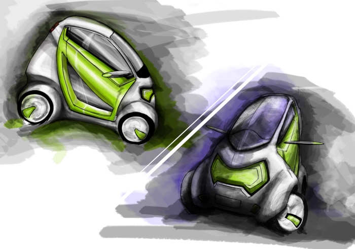 (SEV) Single-seated Electric Vehicle by Harry Henriksen at Coroflot.com