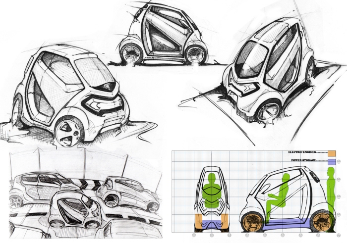 (SEV) Single-seated Electric Vehicle by Harry Henriksen at Coroflot.com