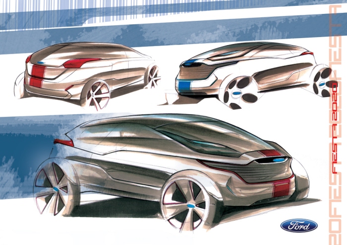 Ford sketches by Ronni Knorre at Coroflot.com