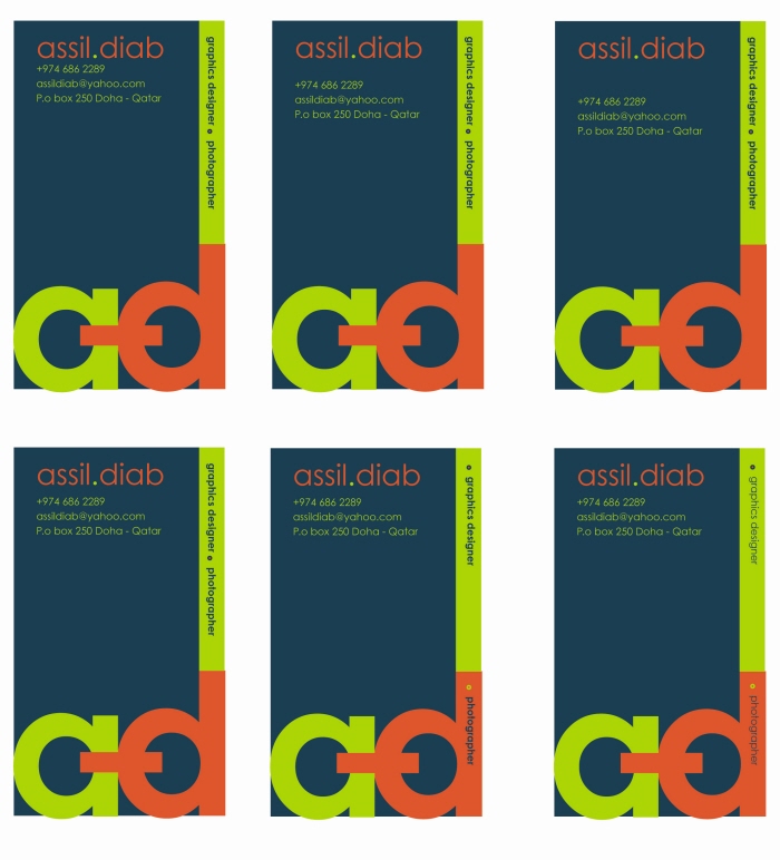 Business Cards by Assil Diab at Coroflot.com