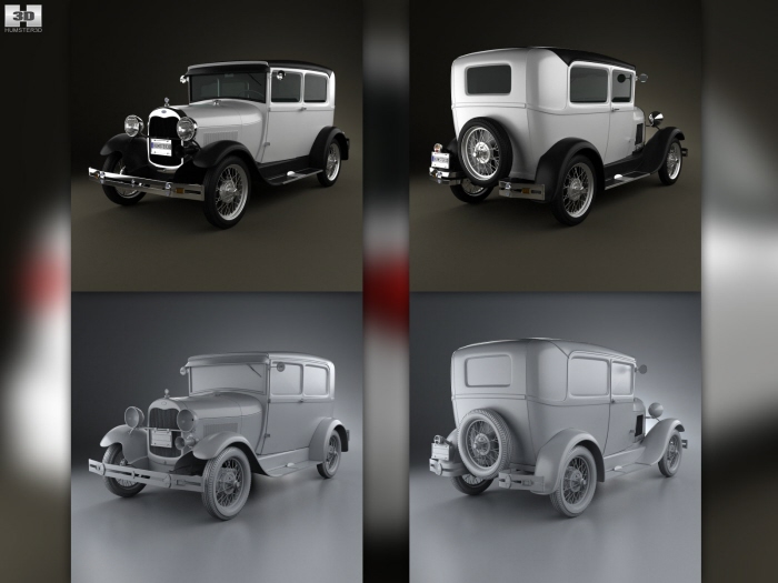 3D car models by Olga Baturina at Coroflot.com