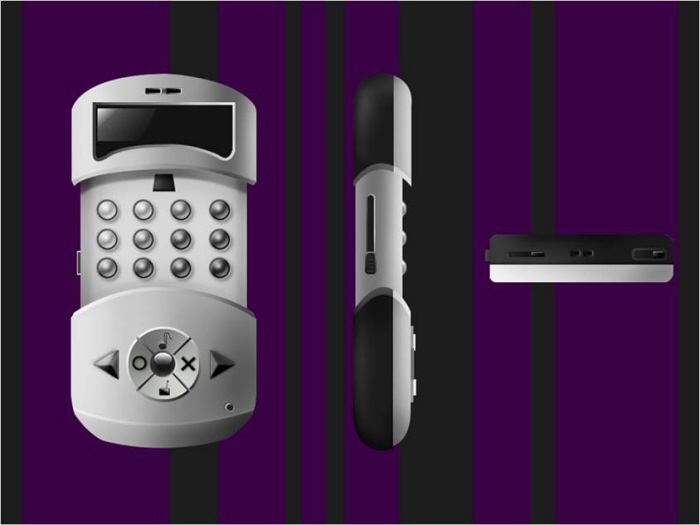 An upload by qi qu on Coroflot: to the project mobile phone for the blind