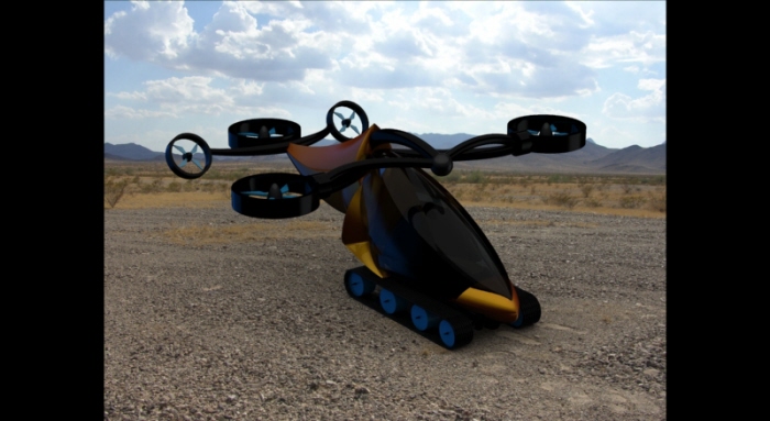 Mars Car Flying Rover by Erik Heidt at Coroflot.com