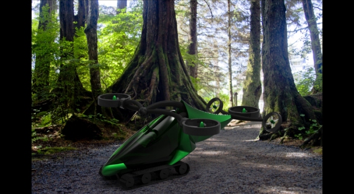 Mars Car Flying Rover by Erik Heidt at Coroflot.com