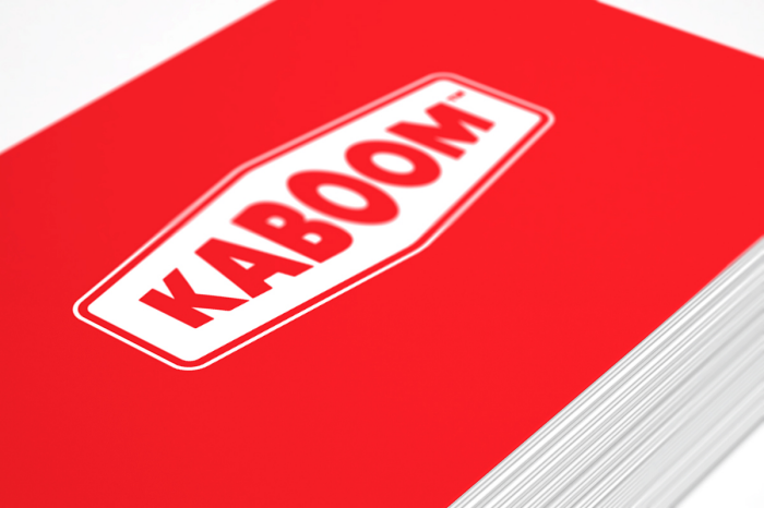 KABOOM Logo and business cards by Rens Dekker at Coroflot.com