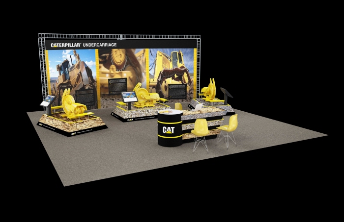 Trade Show Booth for Cat Undercarriage by Dan Swanson at Coroflot.com