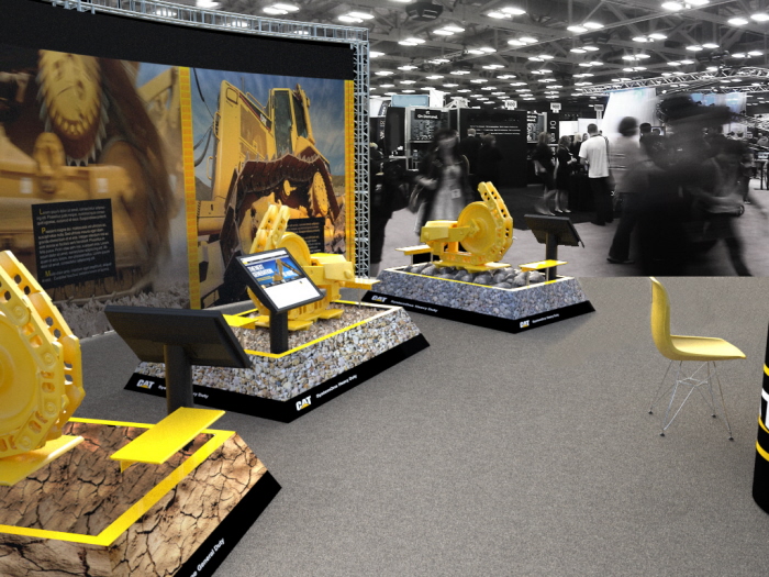 Trade Show Booth for Cat Undercarriage by Dan Swanson at Coroflot.com