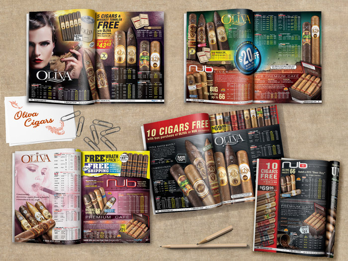 THOMPSON CIGAR INC. -Series of Monthly Catalog Design by Chao-Lan Teng ...