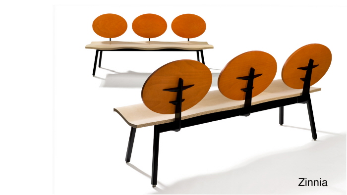 An upload by Peter Danko on Coroflot: to the project Zinnia Bench