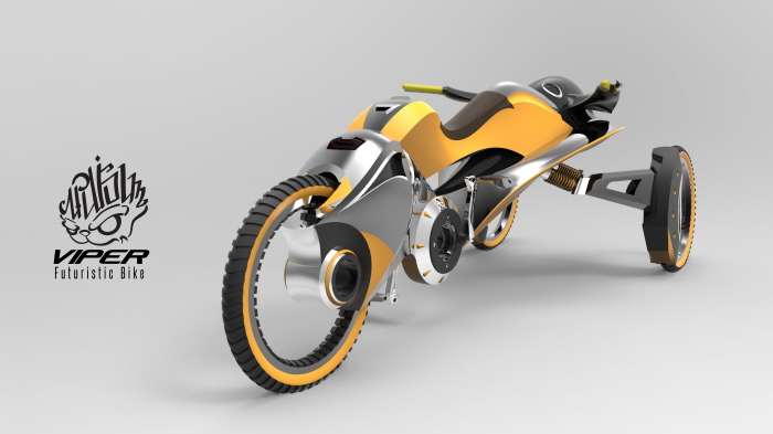 Futuristic tricycle by Elson Tan at Coroflot.com
