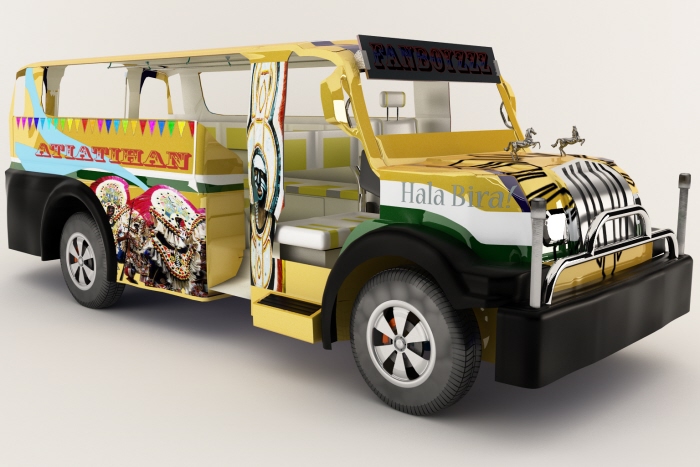 Diesel Electric Hybrid Jeepney by Geim Bernard Eran at Coroflot.com