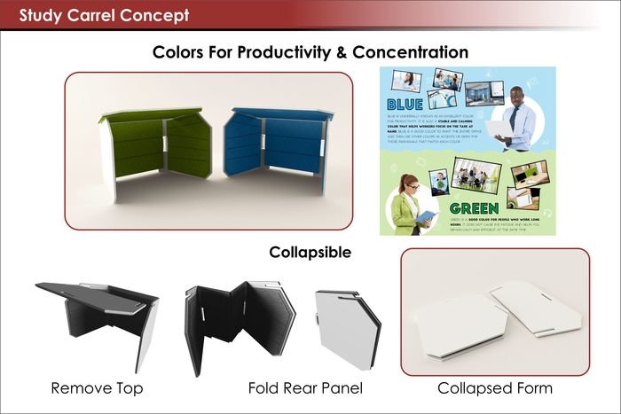 Tabletop Study Carrel Concept by Geim Bernard Eran at Coroflot.com