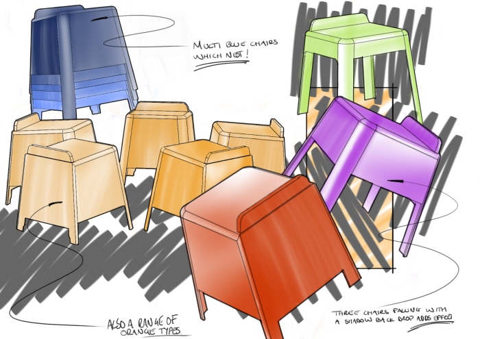 One-Piece Stool Concept 1 by Ross Wilson at Coroflot.com