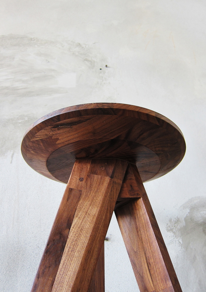 PIECE ROUND STOOL & BAR STOOL by TAKE HOME DESIGN at Coroflot.com