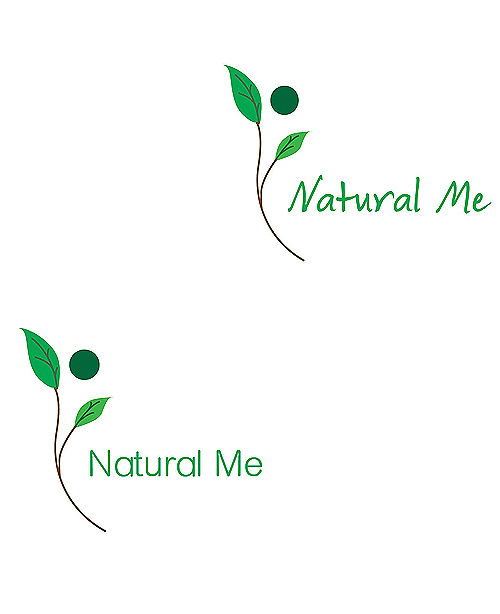 Natural Me logo design idea by Emma Prentice at Coroflot.com