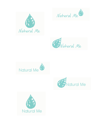 Natural Me logo design idea by Emma Prentice at Coroflot.com