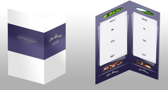 Przykładowy folder reklamowy, okładka by One Oner at Coroflot.com