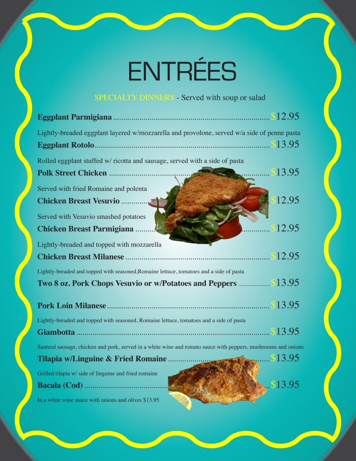 Cuzzin Menu by Dennis Chanminaraj at Coroflot.com