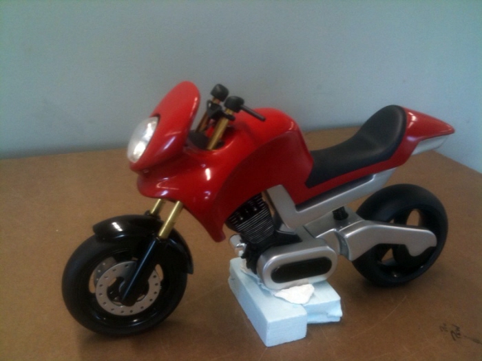 Motorcycle model building process by Michael Mckinley at Coroflot.com