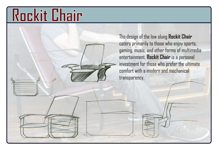 An upload by Aaron Sims on Coroflot: to the project Rockit Chair