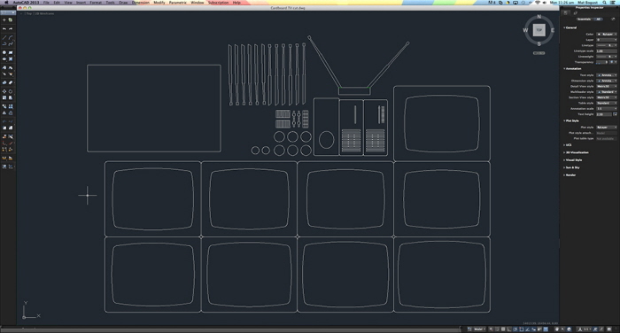 Retro, Cardboard TV by Mat Bogust at Coroflot.com