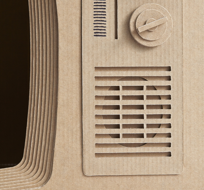 Retro, Cardboard TV by Mat Bogust at Coroflot.com