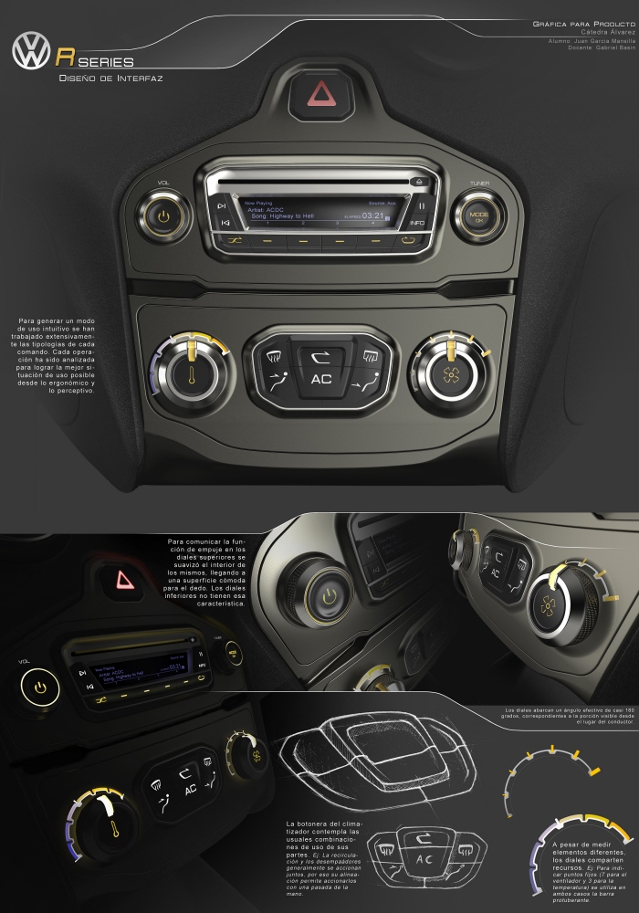 VW R Series / UI by Juan Garcia Mansilla at Coroflot.com