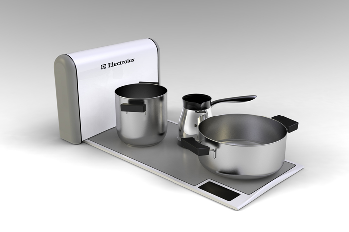 Roll out - Retractable induction cooktop by Goran Bjelajac at Coroflot.com