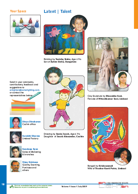 CEMA Intranet & Newsletter by Vijay Krishnan at Coroflot.com