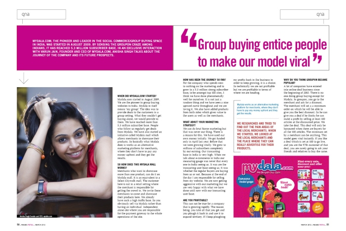 Magazine pages layout by Rakesh Kumar at Coroflot.com