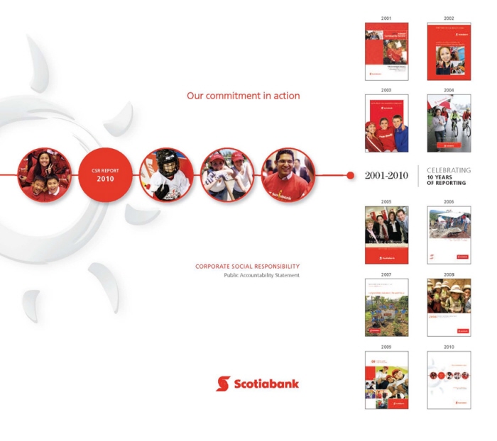 CSR Report 2010 Scotiabank by Vincenza Thorburn at Coroflot.com